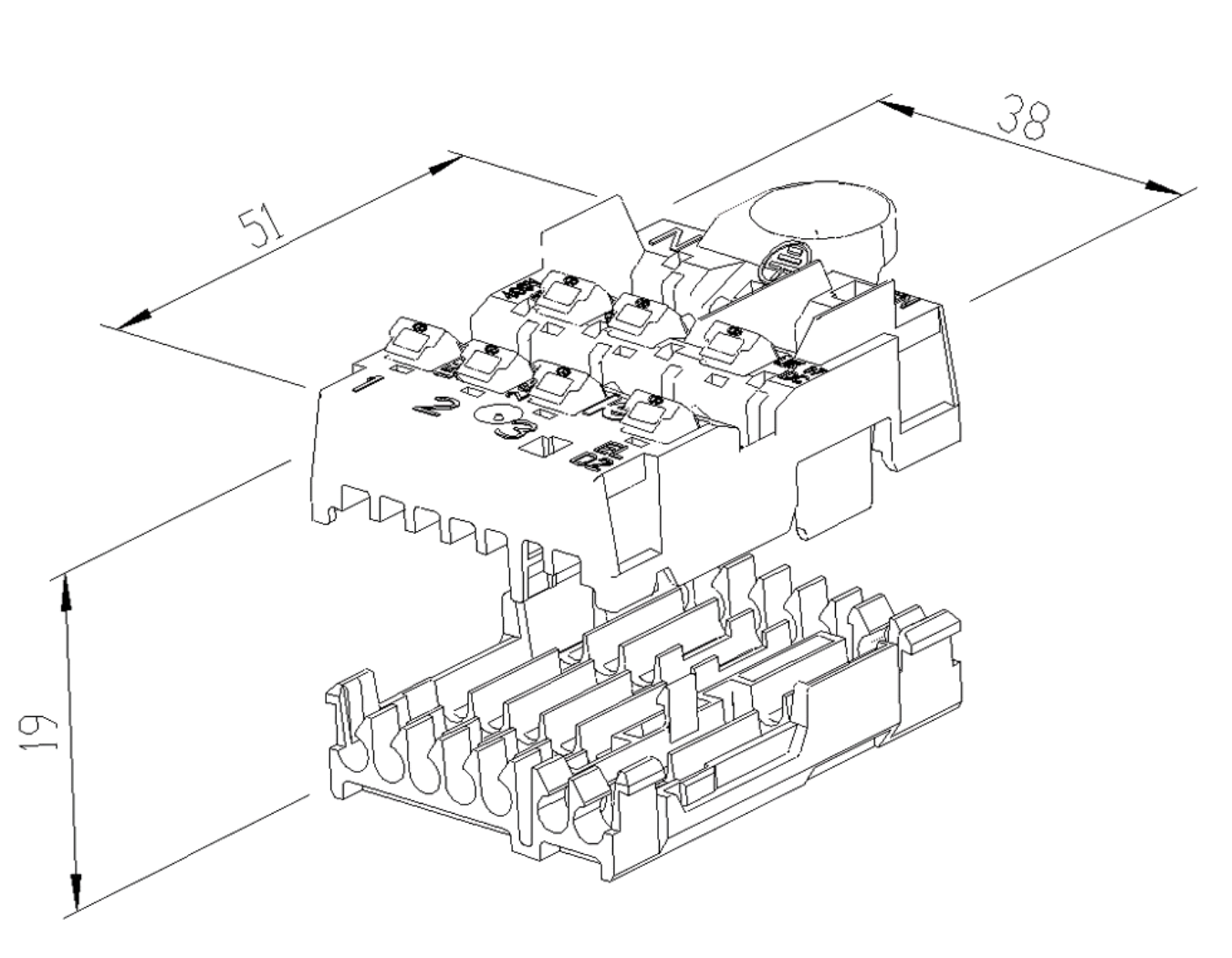 Variable tap for continuous-row lighting wiring systems | LBK 1-7 IDC ...