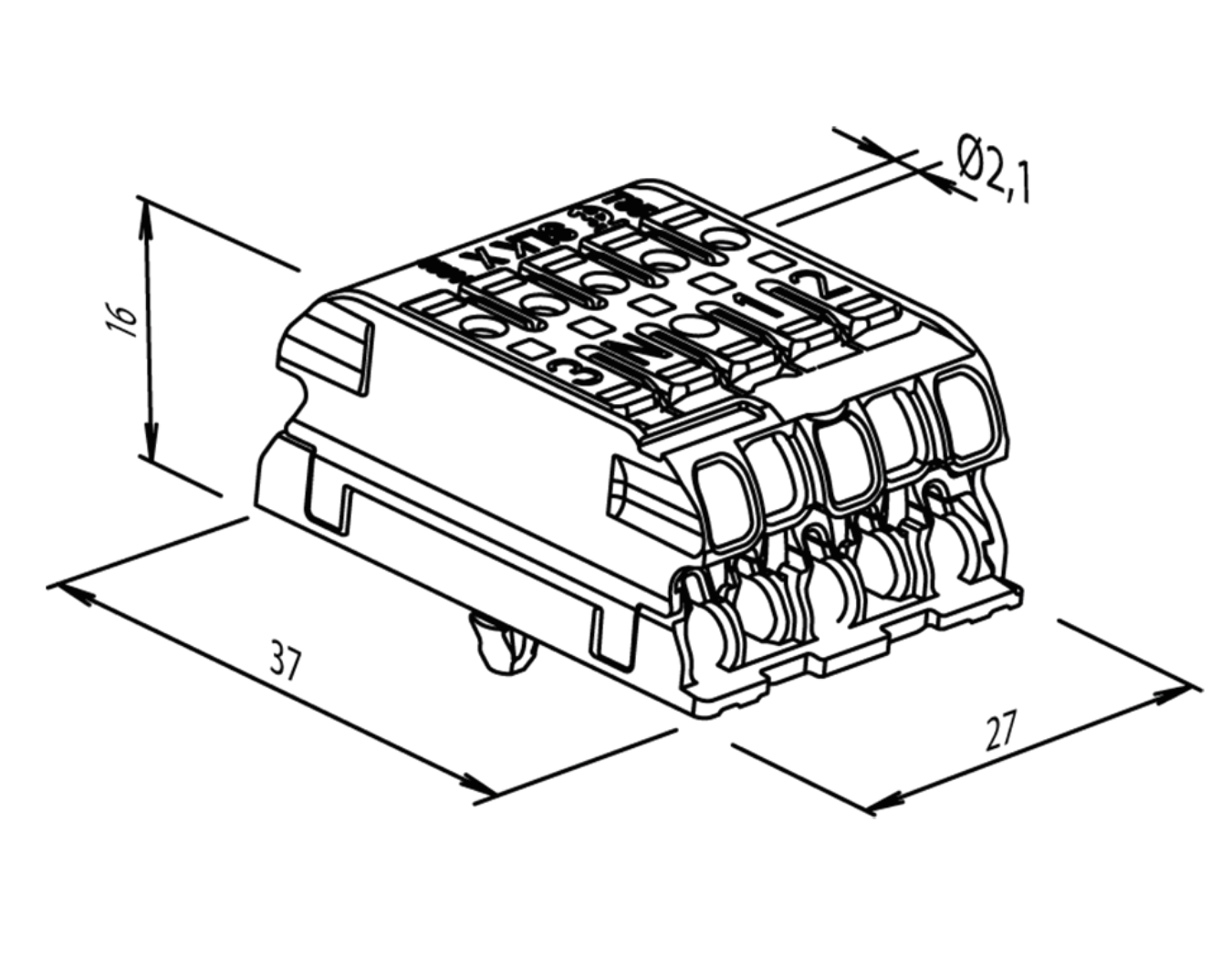Screwless Lighting connector with reinforced insulation | SLK X SKII ...